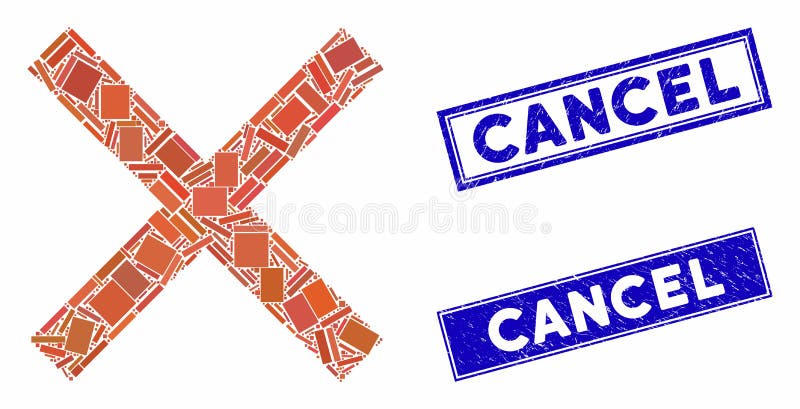 Cancel stamps stock vector. Illustration of imprint - 120640690