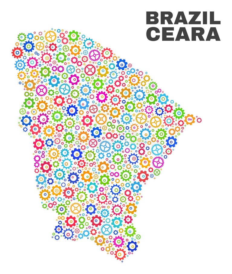 Random Multi Colored Gear Elements Stock Illustrations – 225 Random ...