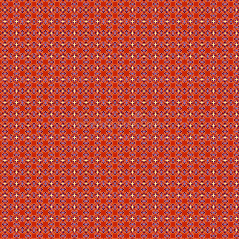 Mosaic Checkered Ordered Pattern Simple Decorative Grid Tile Rustic Red ...