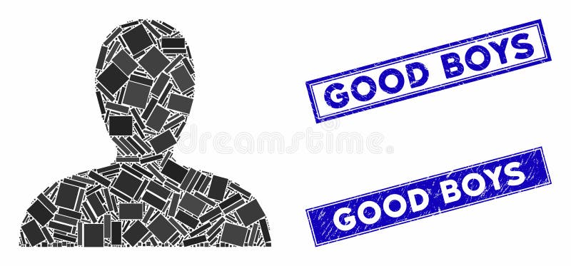 Client Mosaic and Grunge Rectangle Watermarks Stock Illustration ...