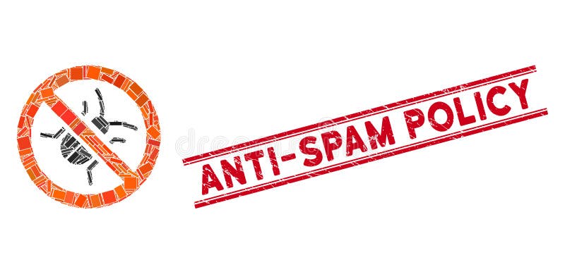 Anti-spam stock illustration. Illustration of mail, reject - 2544680