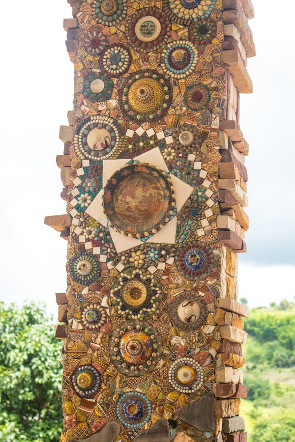 Mosaic Decorative Ornament from Ceramic Broken Tile Stock Photo - Image ...