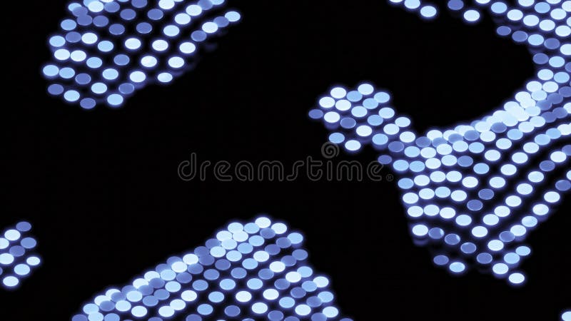 Mosaic Dots Move in Spots on Surface. Design. 3D Dots Move in Spots on ...