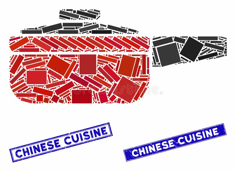 Dripping Pan Mosaic and Grunge Rectangle Watermarks Stock Illustration ...