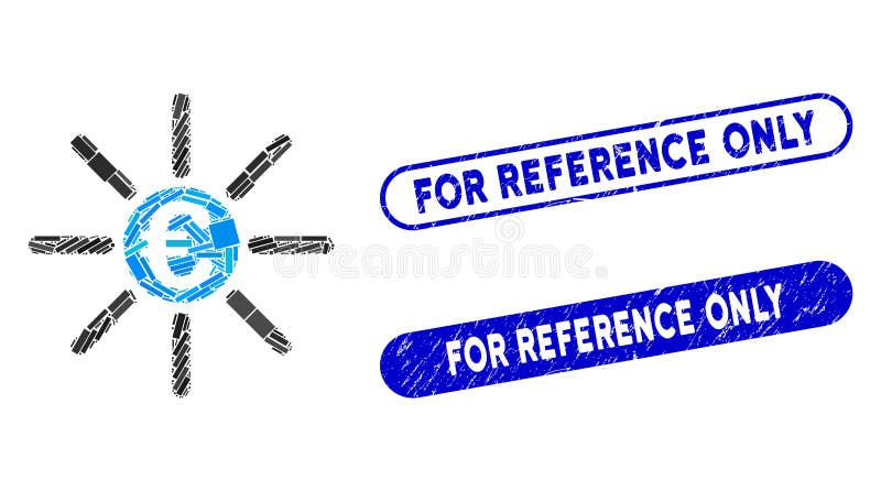 Rectangle Collage Euro Distribution with Textured for Reference only ...