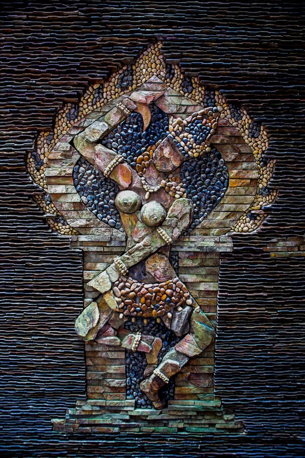 Mosaic Figurine stock photo. Image of artistic, style - 80672856