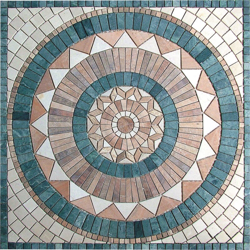 Marble Mosaic Mosaic Square Pattern Stone Craft Stock Image - Image of ...