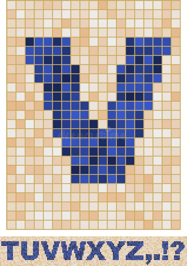 Mosaic Pixel Font Stock Illustrations – 4,131 Mosaic Pixel Font Stock ...