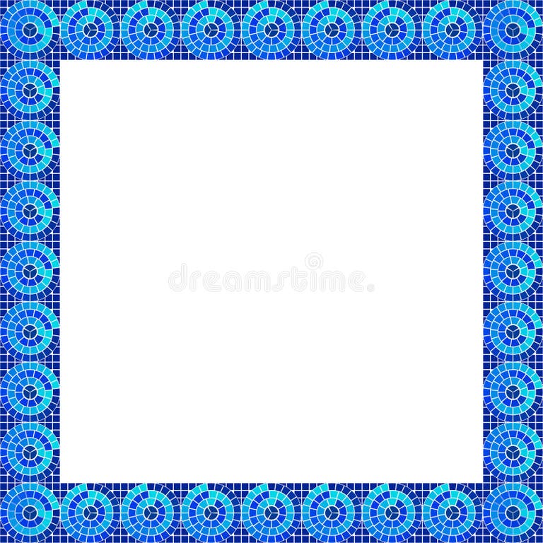 Mosaic Frame Element Design Pattern Stock Photo - Image of presentation ...