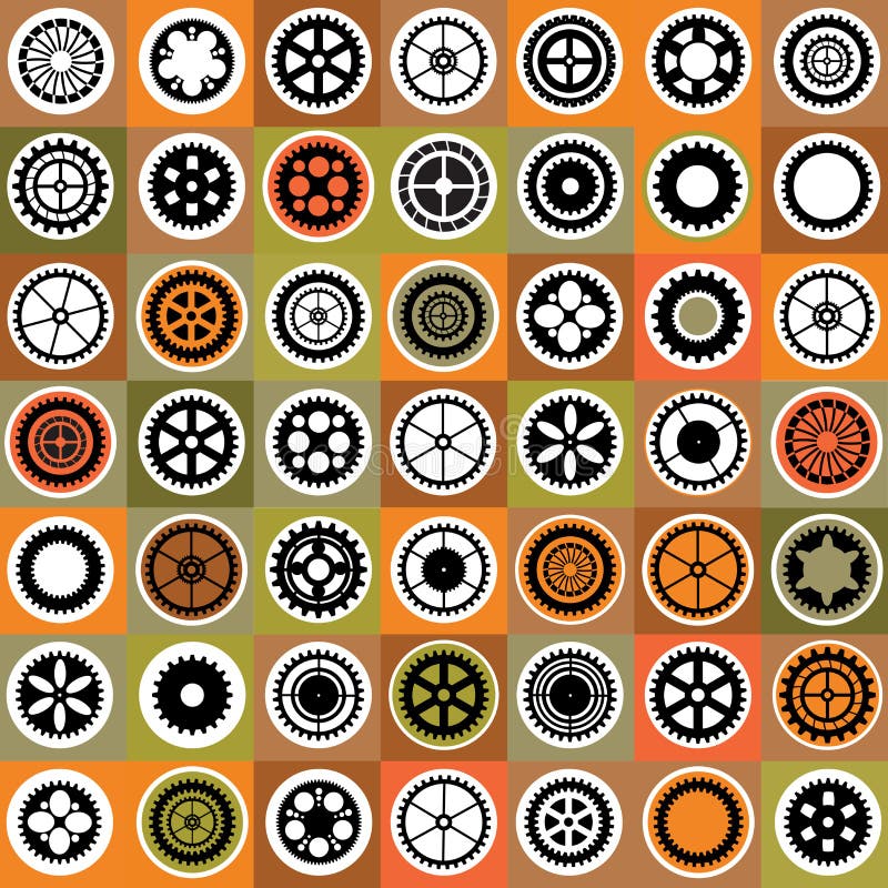 Concentric gear shapes stock vector. Illustration of dynamic - 4716551