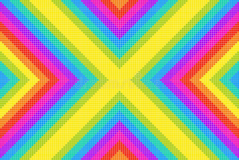 Pixel Rainbow Pattern Background. EPS8 Vector Stock Vector ...