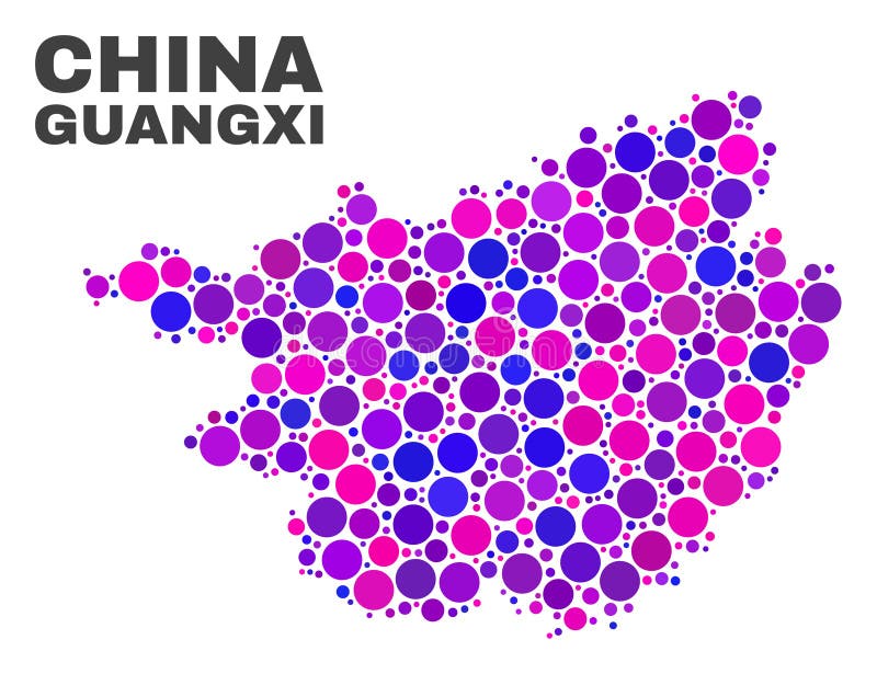 Province Guangxi Map Vector Silhouette Illustration Stock Vector Illustration Of Guide