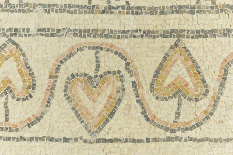 Mosaic with hearts stock photo. Image of israel, azulejo - 231210392