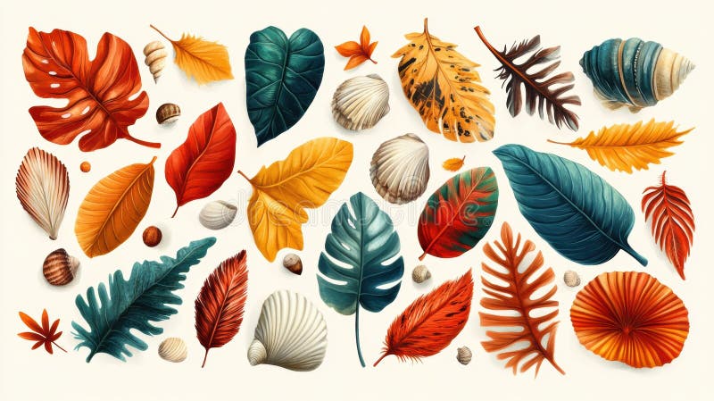 A Mosaic of Leaves, Feathers, and Shells Represents the Unity of All ...