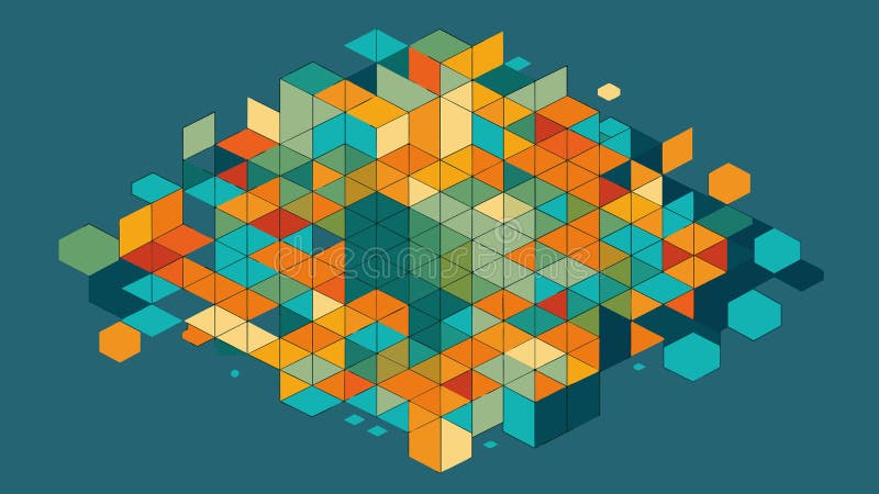 A Mosaic Made of Tiny Tiles Each Representing a Different Piece of Data ...