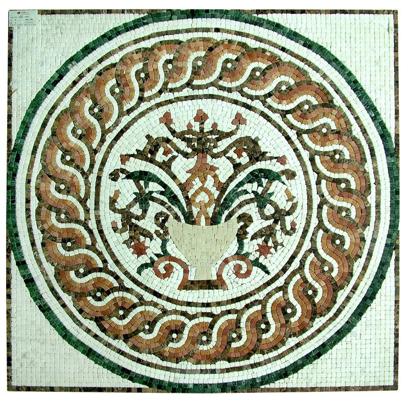 Marble Mosaic Puzzle and Circular Pattern Stone Craftsmanship Stock ...