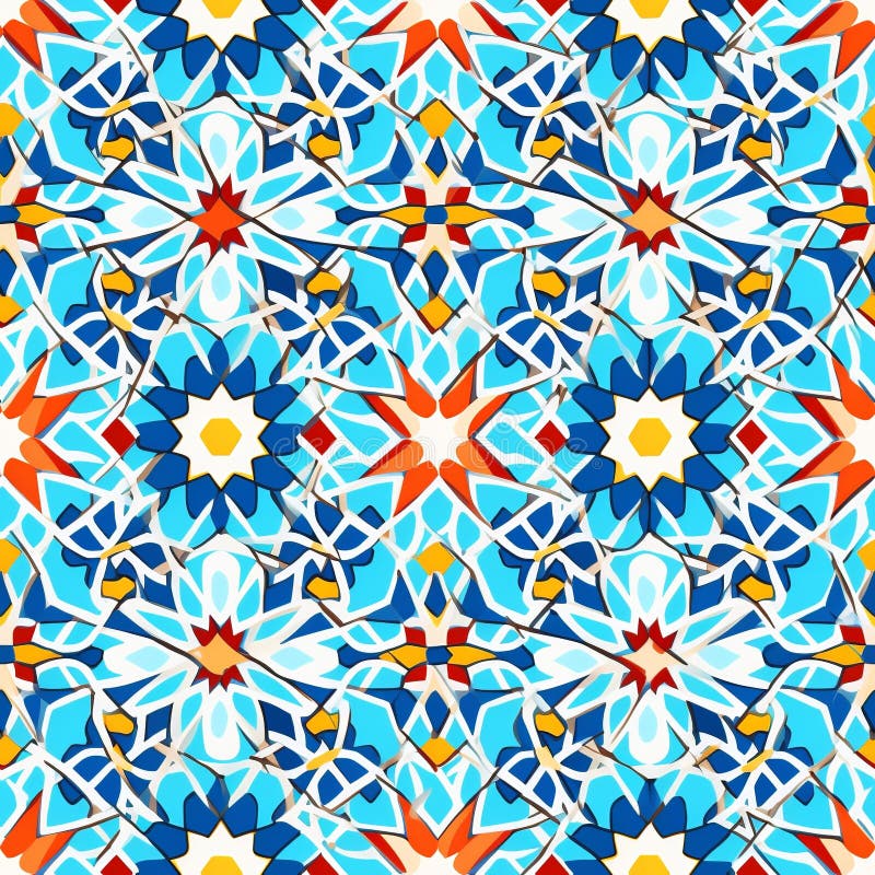 Mosaic Marvel: Echoes of Middle Eastern Architectural Artistry Stock ...