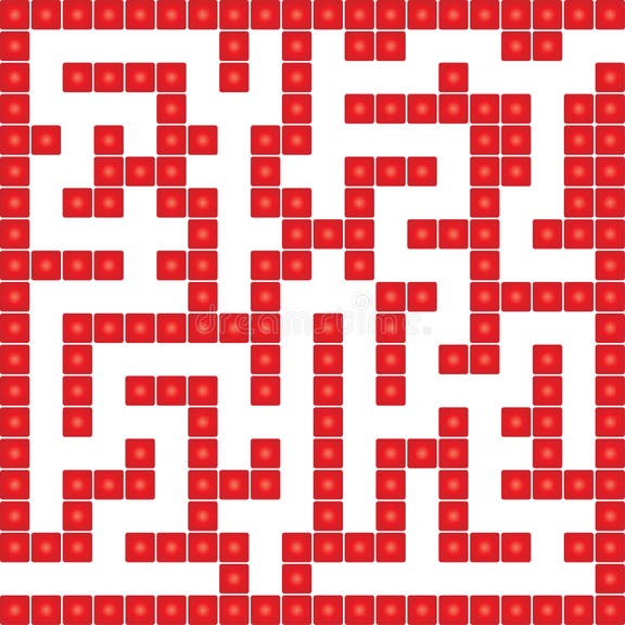 Mosaic maze stock vector. Illustration of confusion, design - 13486737
