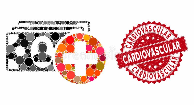 Mosaic Medical Expences with Distress Cardiovascular Seal Stock ... Mosaic Medical Expences with Distress Cardiovascular Seal Stock ...