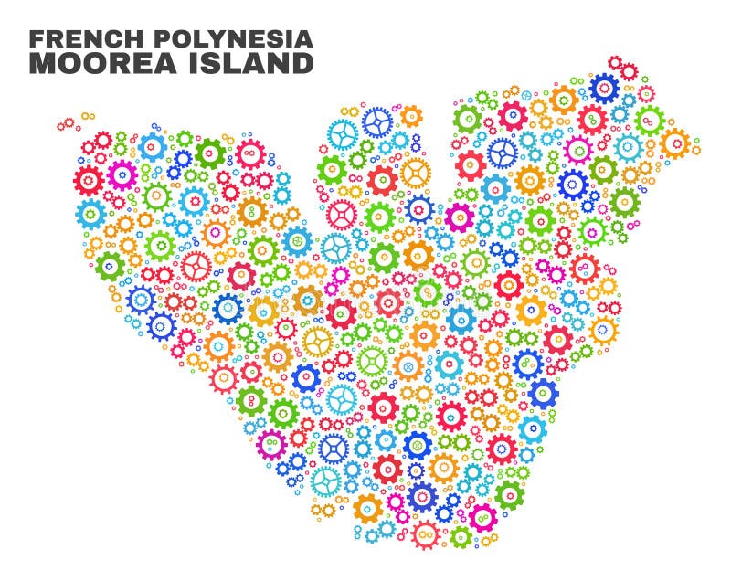 Technical Moorea Island Map Stock Illustrations – 9 Technical Moorea ...