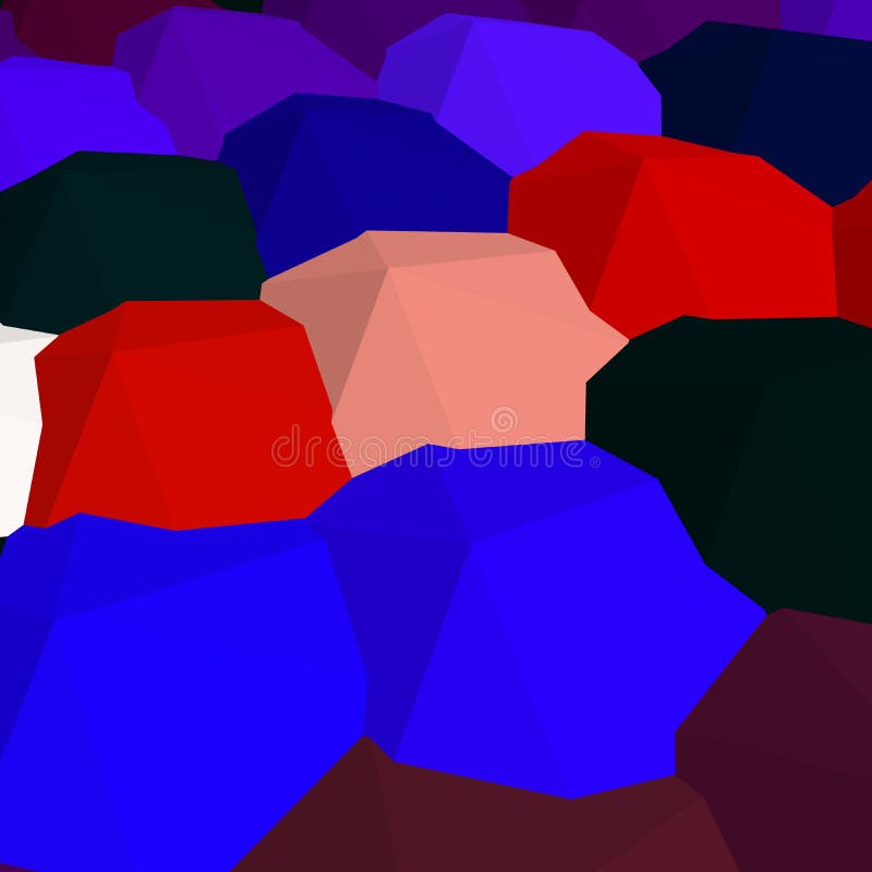 Mosaic with Multi-colored Geometric Shapes Located Randomly. Stock ...