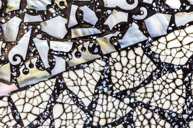 Mosaic from nacre stock image. Image of background, mosaic - 41293339