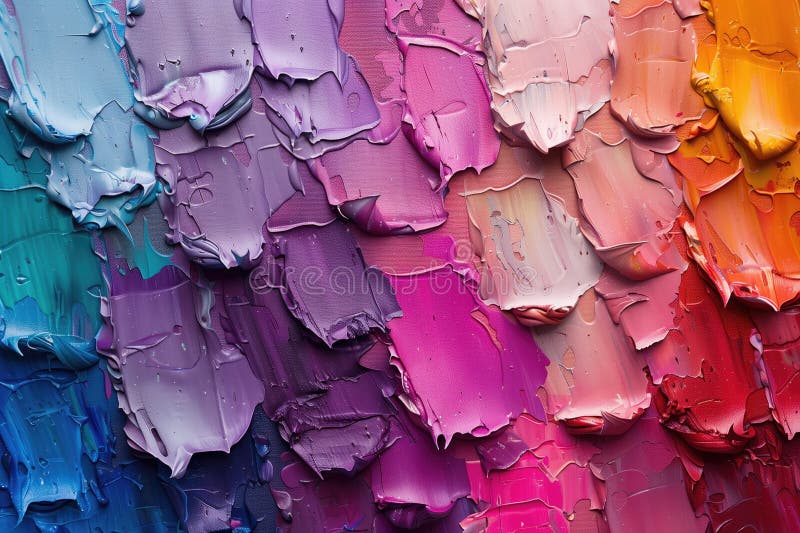 Mosaic of Paints and Emotions Generative AI Stock Illustration ...