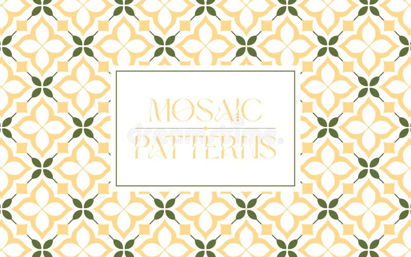 Mosaic Pattern Background Art and Illustration Stock Vector ...
