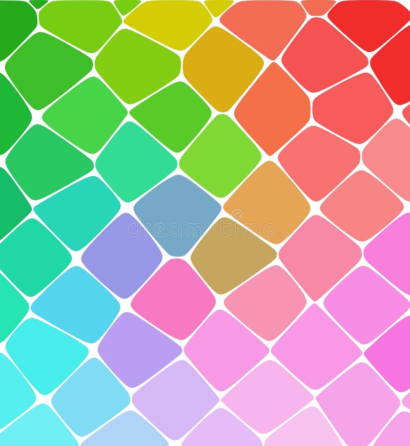 Mosaic Pattern Background. Bright Colorful Tiles with White Gaps ...