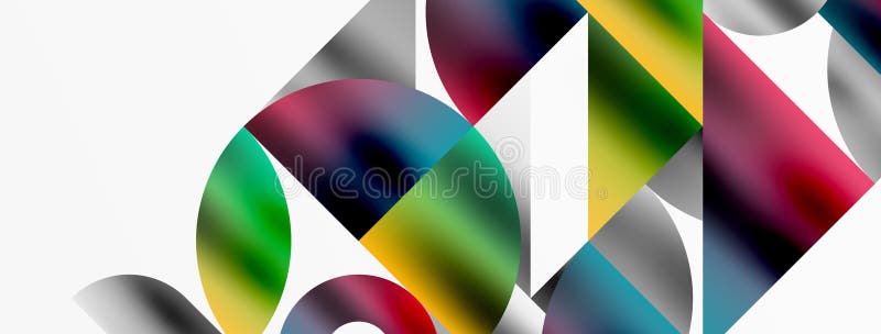 Mosaic Pattern Composition Featuring Harmonious Interplay of Triangles ...