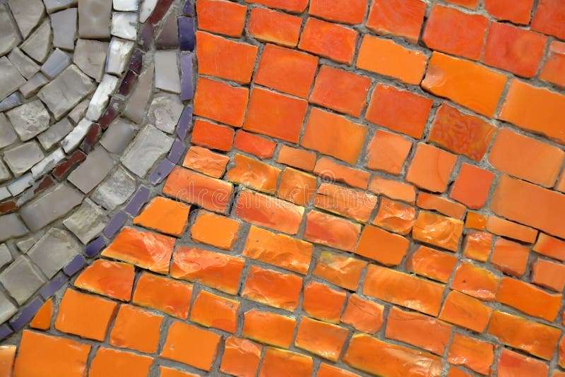 Wall from Bright Tile Mosaic Stock Image - Image of ornate, bath: 169490215