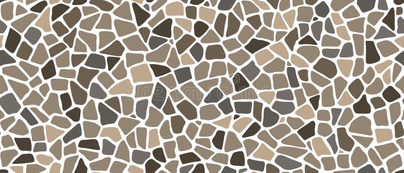 Mosaic Pebble Stone Ground Pattern Tile Background Stock Vector ...