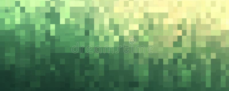 A Mosaic Pixel Background Featuring a Gradient from Dark To Light Green ...
