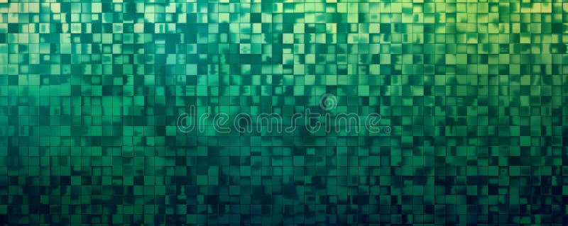 A Mosaic Pixel Background Featuring a Gradient from Dark To Light Green ...