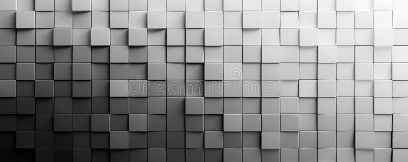 A Mosaic Pixel Background with a Gradient from Black To White. the High ...