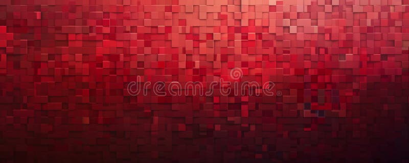 A Mosaic Pixel Background with a Gradient from Dark To Light Red. the ...