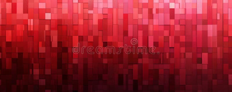 A Mosaic Pixel Background with a Gradient from Dark To Light Red. the ...