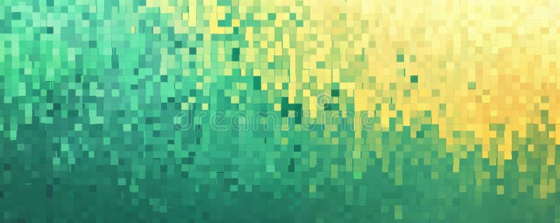 A Mosaic Pixel Background with a Gradient from Green To Yellow. the ...