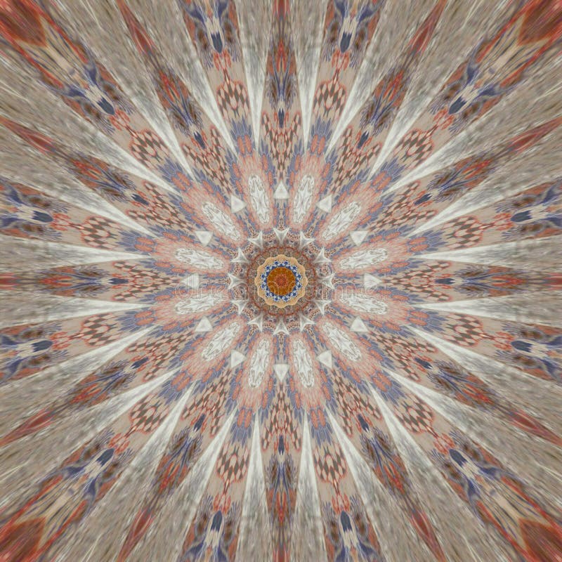 Mosaic Radial Pattern Effect Ceramic Tile Stock Illustration ...