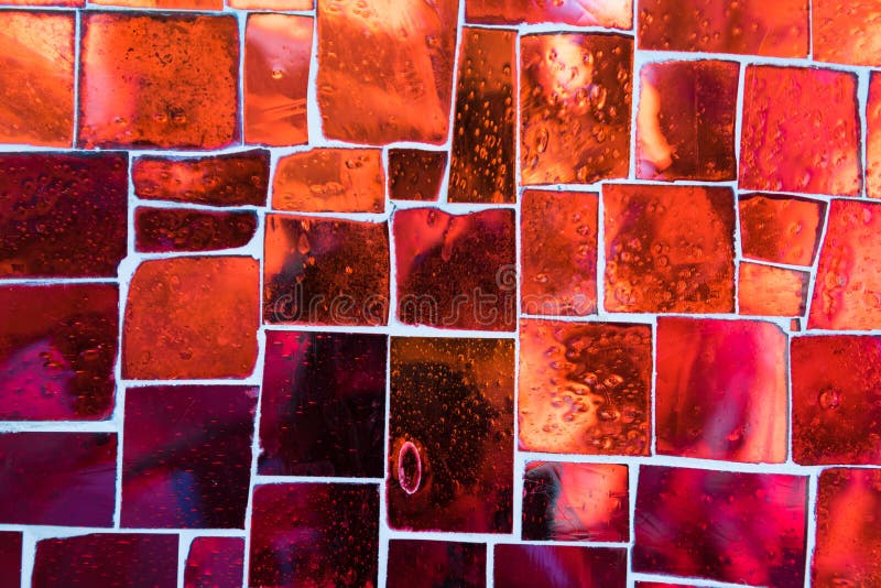 Red mosaic stock image. Image of small, rock, artistic - 14580117