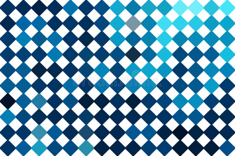 Mosaic Rhombus Abstract in Blue Colors Background Stock Illustration ...