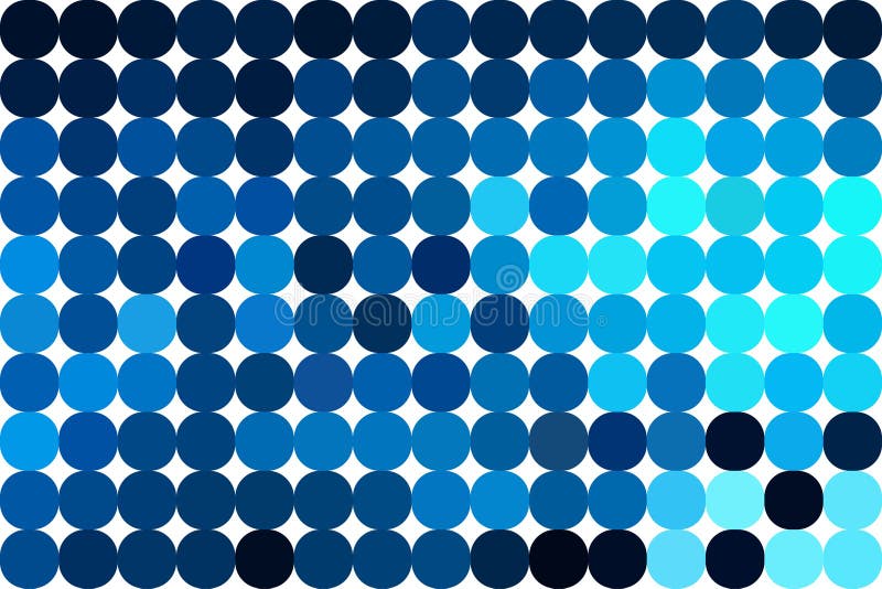 Mosaic Rounded Abstract in Blue Colors Background Stock Vector ...