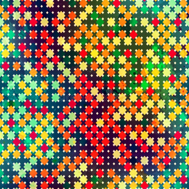 Mosaic seamless pattern stock vector. Illustration of decoration - 50445318