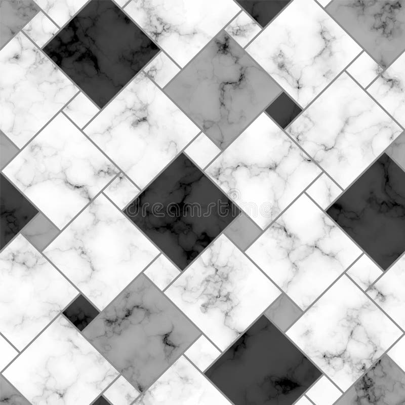 Mosaic Seamless Pattern. Repeating Marble Backdrop. Geometry Tile ...