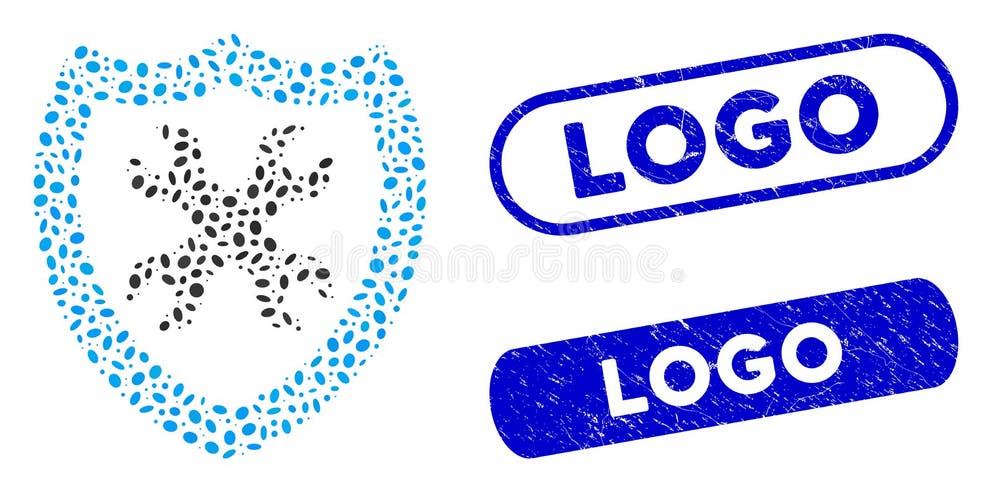 Elliptic Mosaic Security Configuration with Textured Logo Watermarks ...