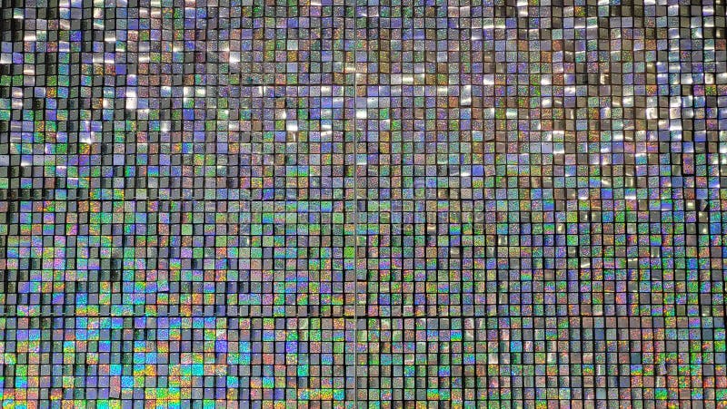 Mosaic Shiny Tile Abstract Background Geometric Texture of Rainbow ...