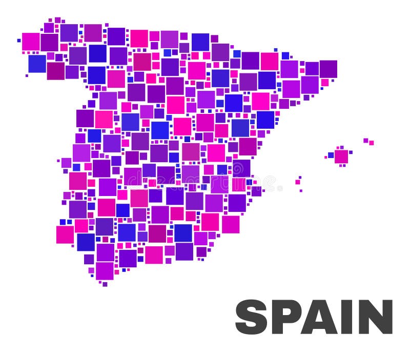 Spain Map Vector Square Stock Illustrations – 537 Spain Map Vector ...