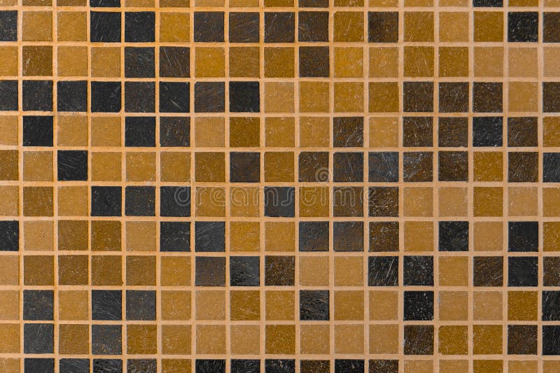 Mosaic Square Ceramic Tiles Black Brown Color Abstract Bath Pattern ...
