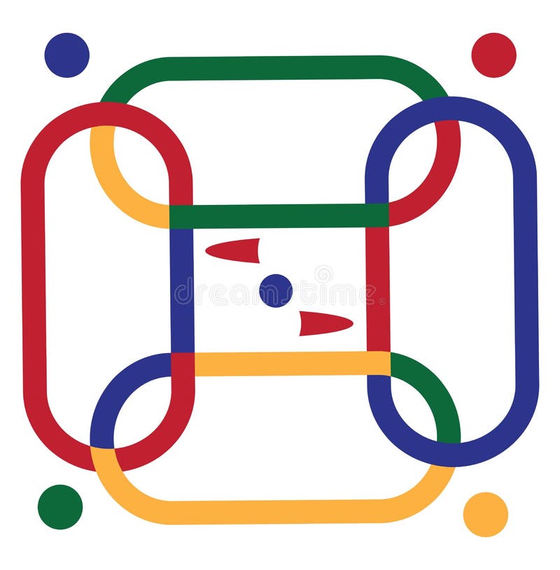 Mosaic square logo, icon stock vector. Illustration of graphic - 259397564