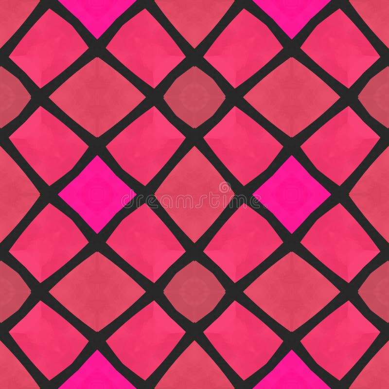 Mosaic Square Tile Digitally Seamless Decor Stock Illustration ...